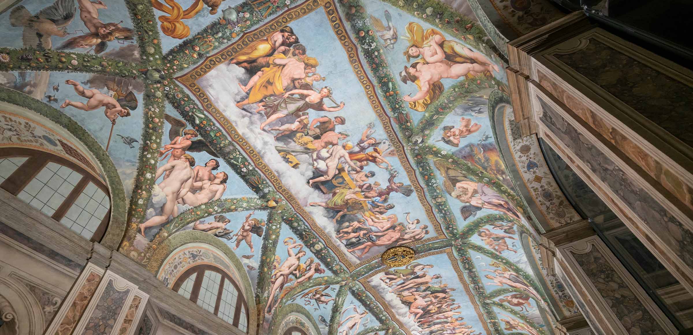 Artistic lighting at the Loggias of Raphael